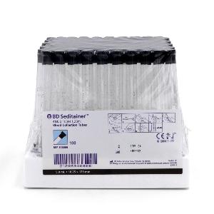 Seditainer Röhrchen 5,2ml schwarz 100St | MediQuick